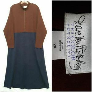 Diane Von Furstenberg | Dresses | Dvf The Color Authority Colorblock ...